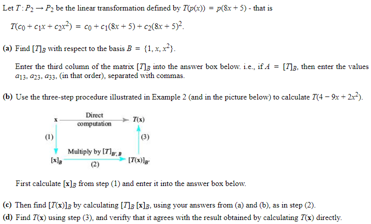 Solved Let T: P2 → P2 be the linear transformation defined | Chegg.com