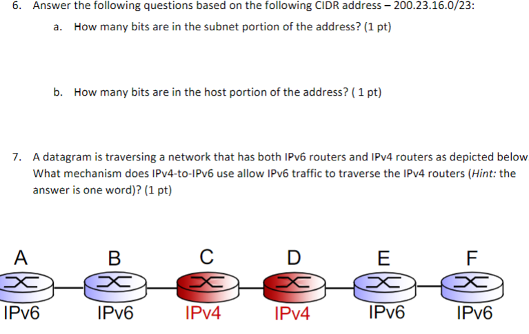 Solved 6. Answer the following questions based on the | Chegg.com