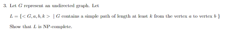 Solved 3. Let G represent an undirected graph. Let | Chegg.com