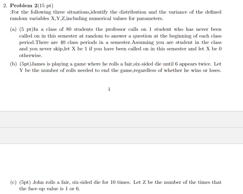 Solved 2. Problem 2(15 pt) For the following three | Chegg.com