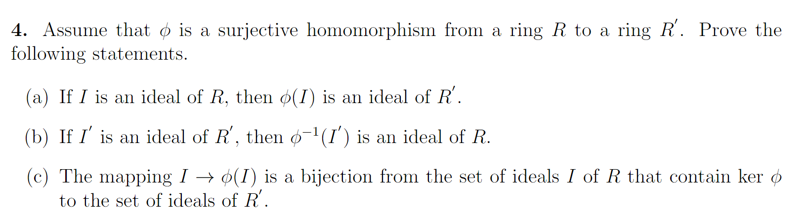 Solved Assume that φ is a surjective homomorphism from a | Chegg.com