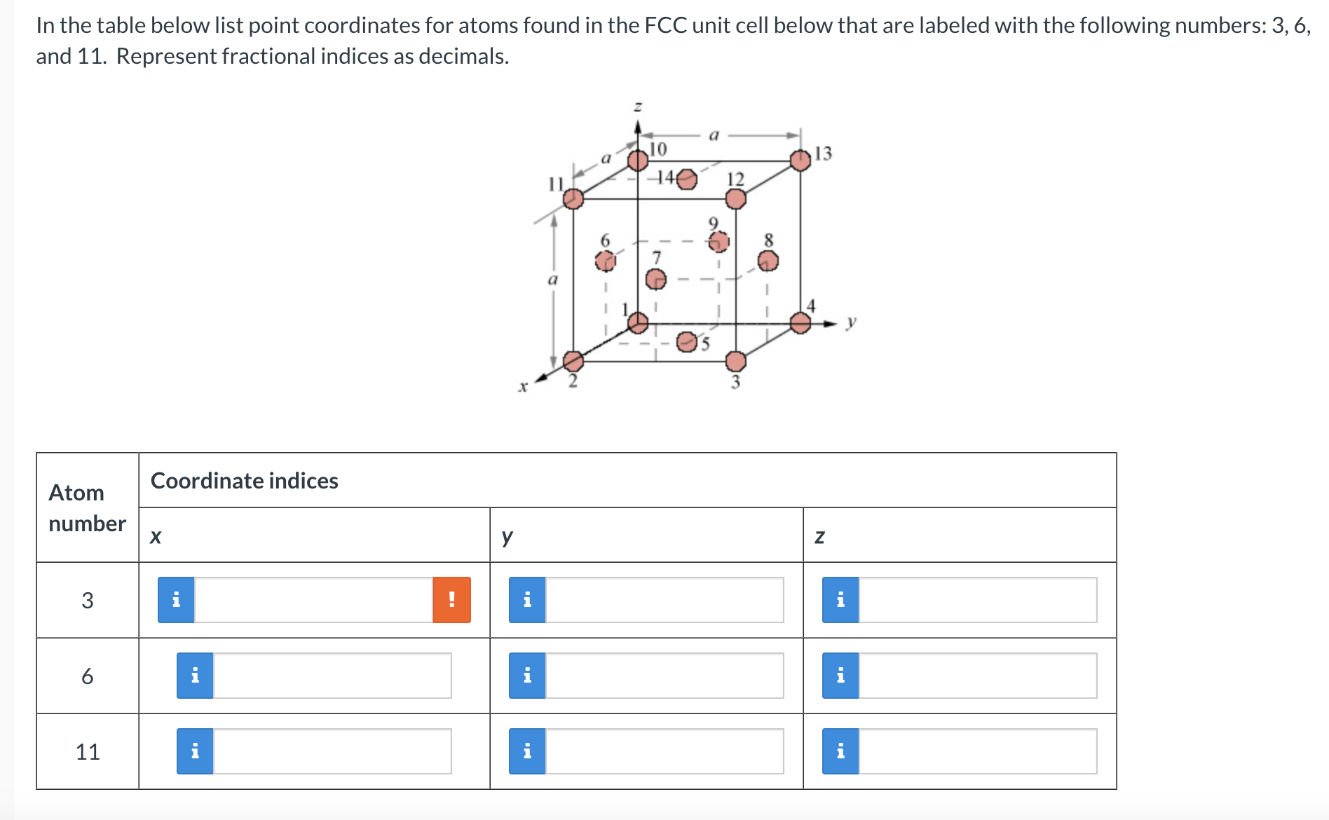 Solved I tried inputting the letter ‘a’ but I think it only | Chegg.com