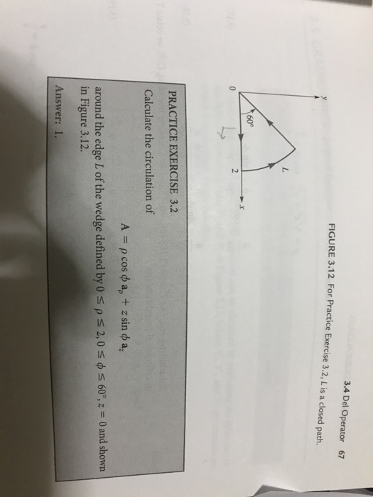 Solved 3.4 Del Operator FIGURE 3.12 For Practice Exercise | Chegg.com