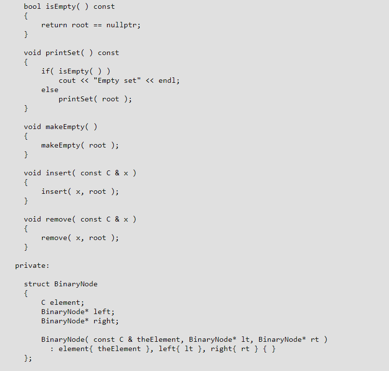 Solved Exercise 1: Implement the Set ADT in a file Set.h as | Chegg.com