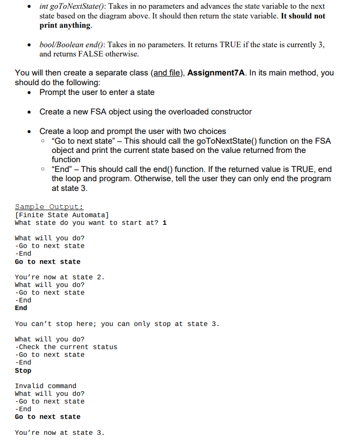 Solved Assignment 7A: Finite State Automata. In computer | Chegg.com