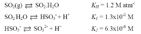Solved Sulfuric acid produced by oxidation of SO2 is a major | Chegg.com