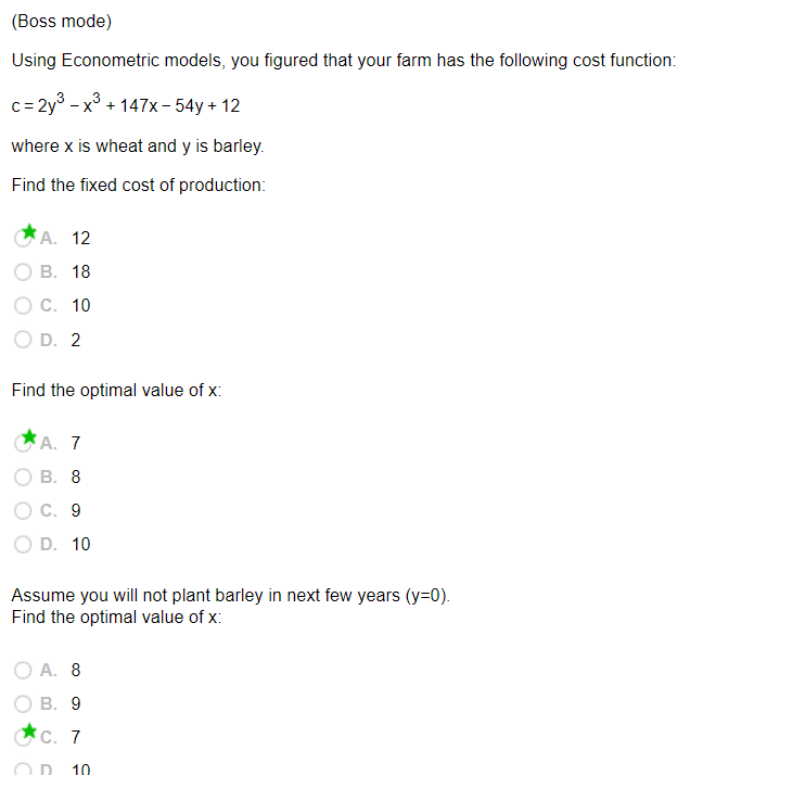 Solved (Boss mode) Using Econometric models, you figured | Chegg.com