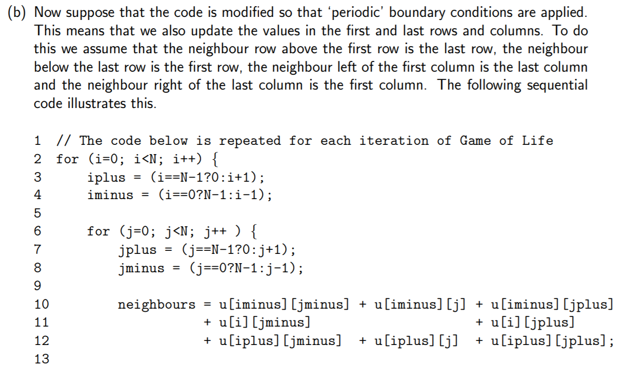 This question concerns a parallel implementation of a | Chegg.com