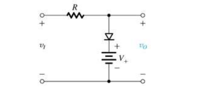 Solved The limiter circuit shown in the following figure has | Chegg.com