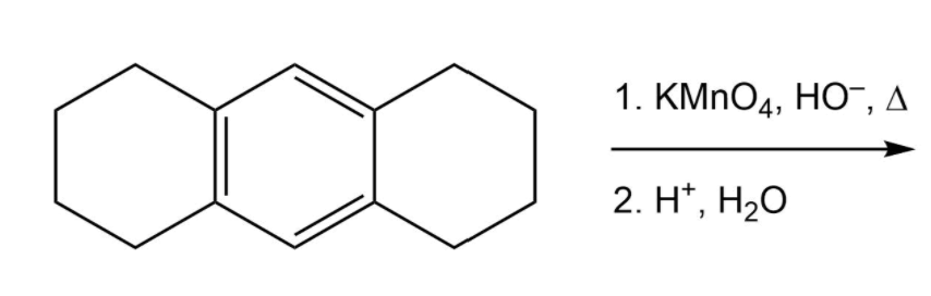 Solved 1. KMnO4, HO-, A 2. H, H2O | Chegg.com