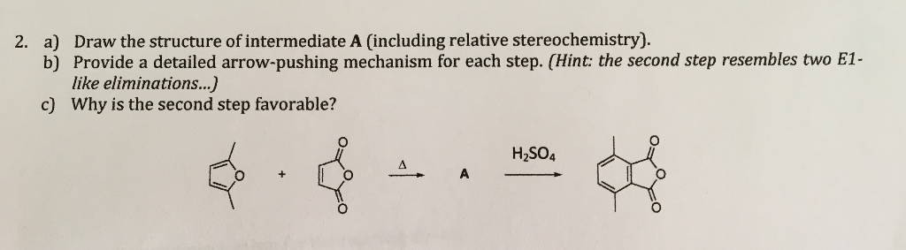Solved Draw the structure of intermediate A (including | Chegg.com