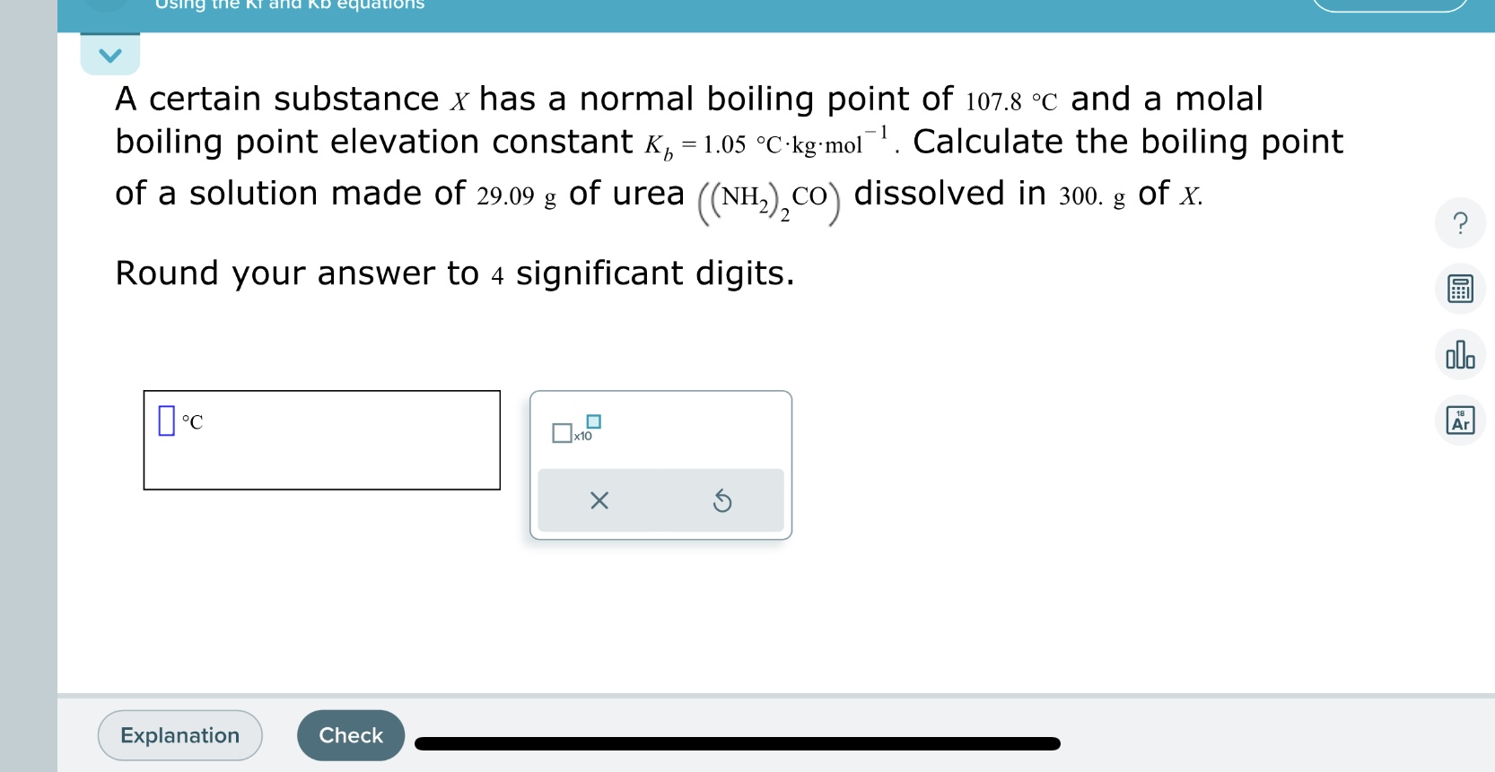 Solved A certain substance x has a normal boiling point of | Chegg.com