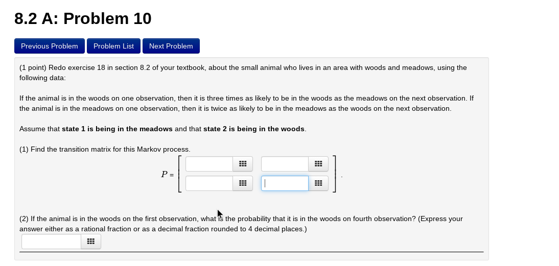 Solved 82 A Problem 10 Previous Problem Problem List Next 