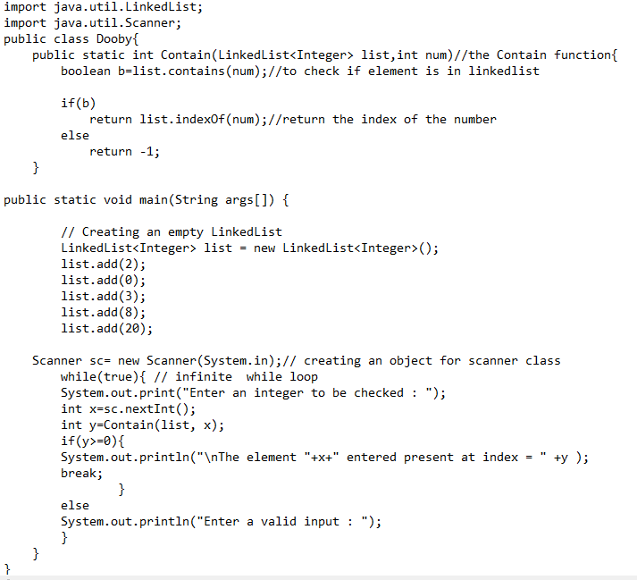 Solved IN JAVA DO NOT IMPORT java.util.LinkedList; Use a | Chegg.com