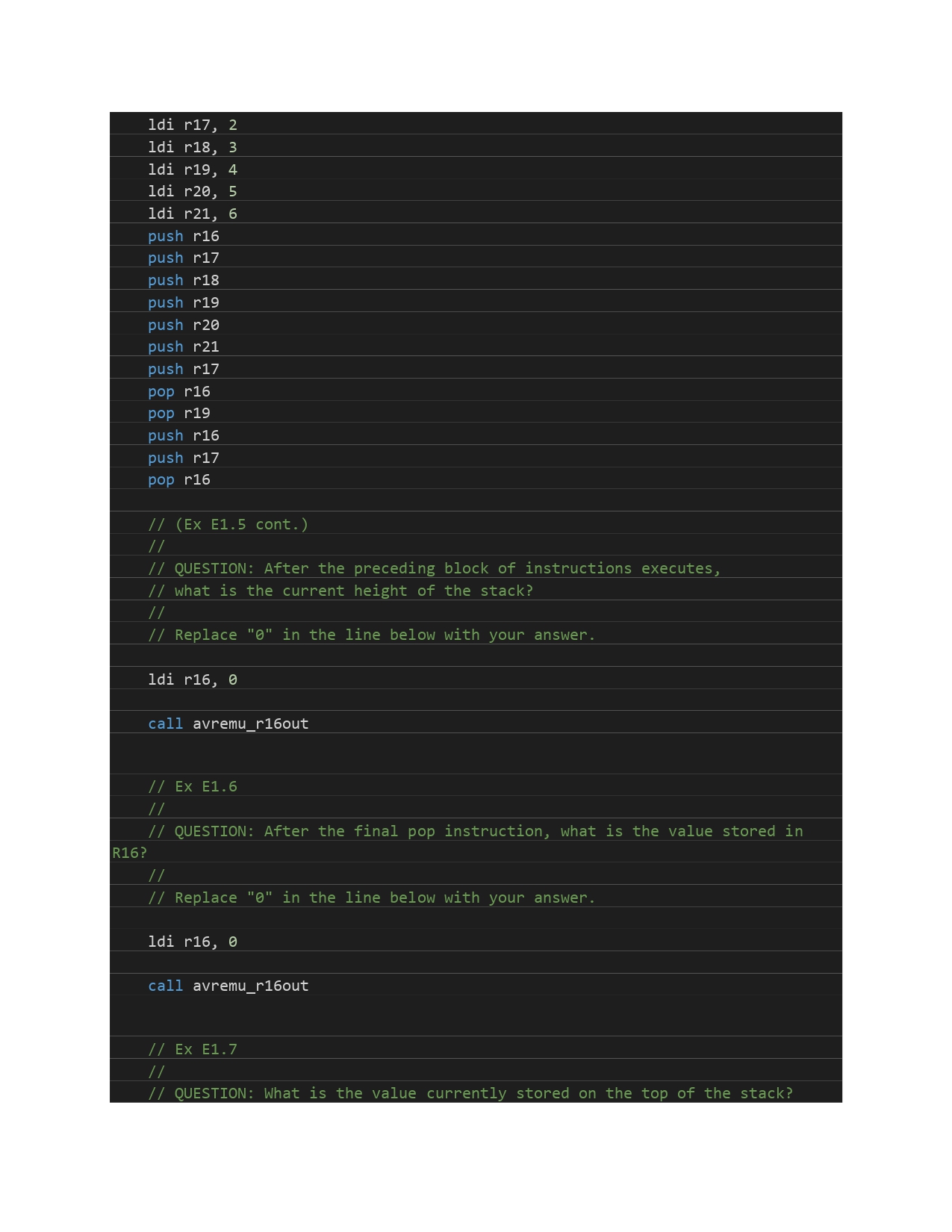 Solved // This directive indicates that the subsequent code | Chegg.com