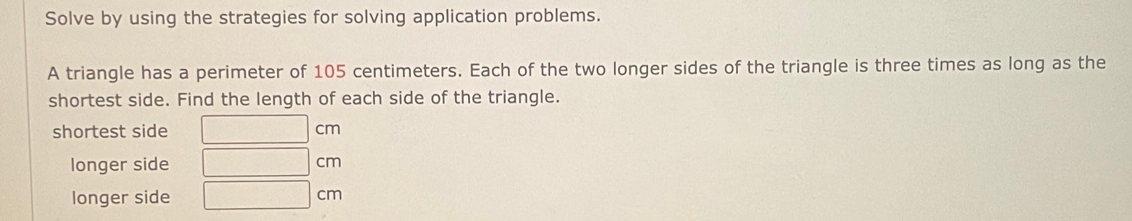 Solved Solve by using the strategies for solving application | Chegg.com