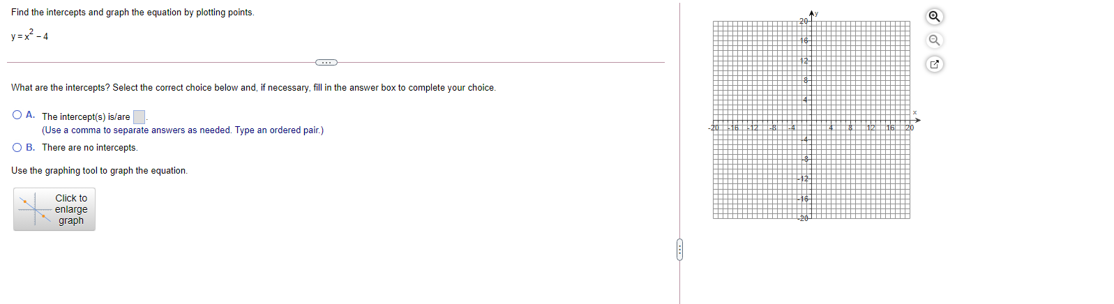 Solved AY Find the intercepts and graph the equation by | Chegg.com
