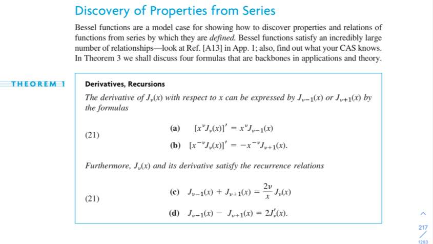 гипct For Bessel Function Use Eg 21 06 Prove J