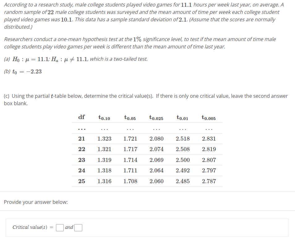 Solved What are the critical values? | Chegg.com