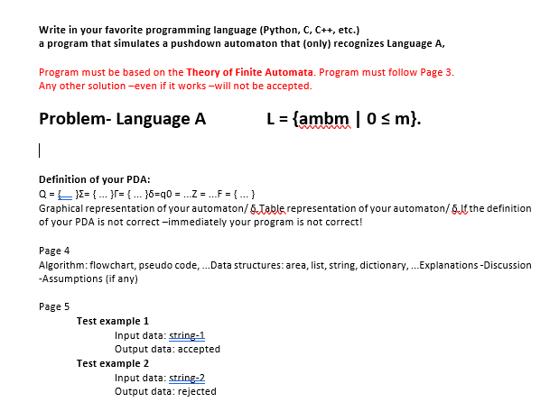 Write in your favorite programming language (Python, | Chegg.com