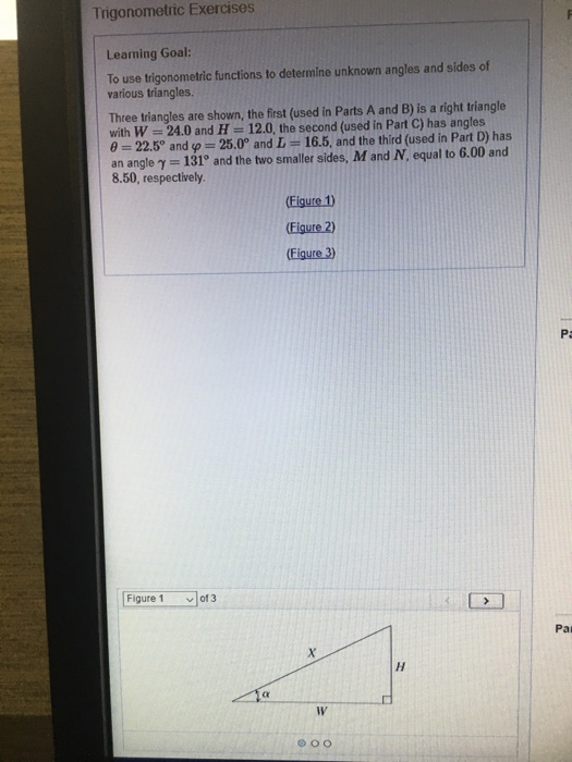 Solved To use trigonometric functions to determine unknown | Chegg.com