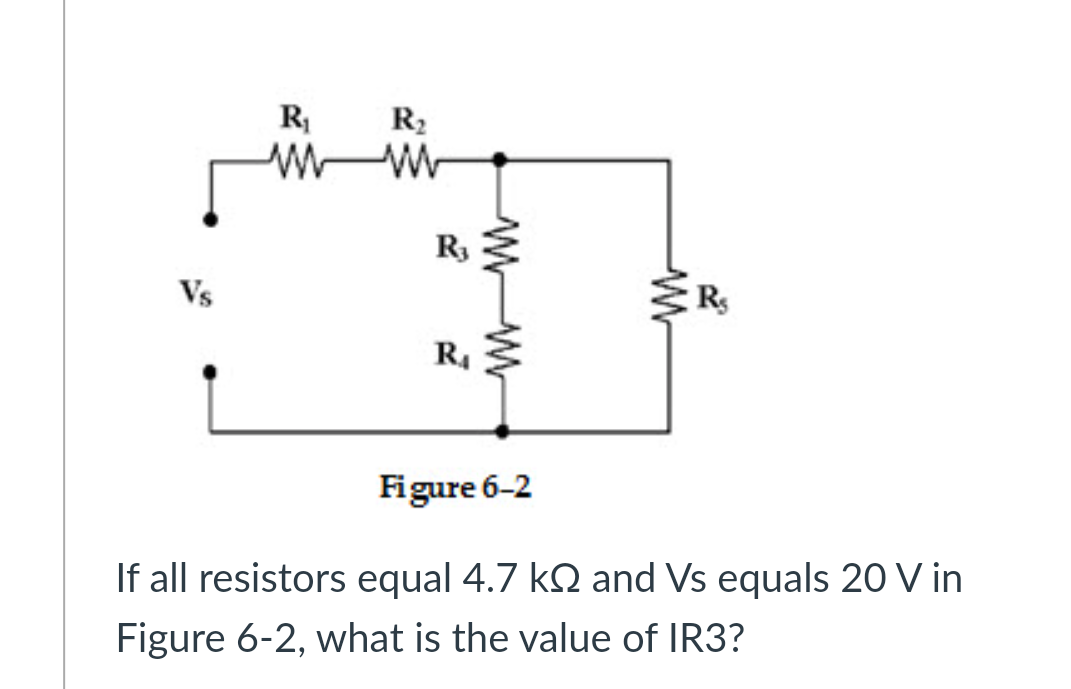 Solved Figure 0−2 If all resistors equal 4.7kΩ and Vs equals | Chegg.com