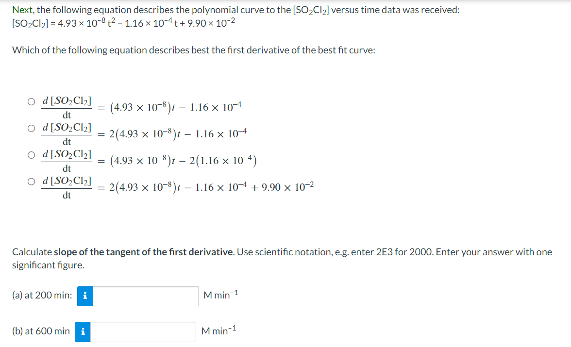 Solved Next, the following equation describes the polynomial | Chegg.com