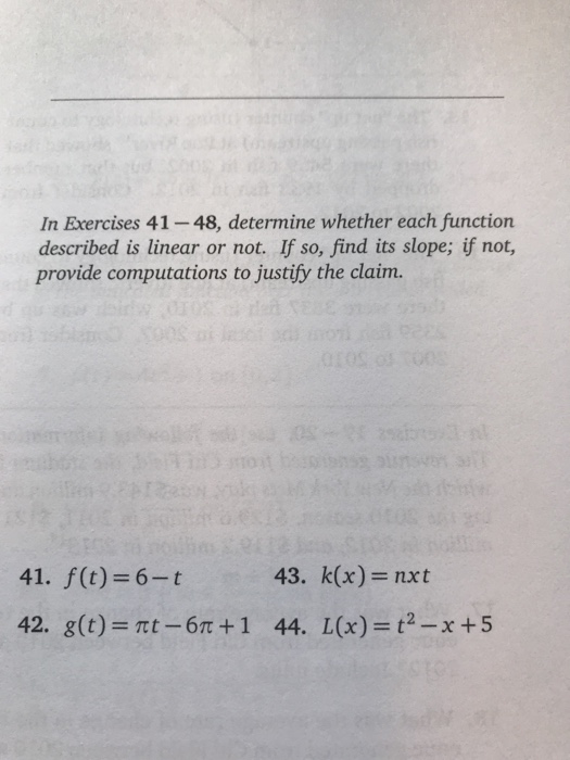 Solved In Exercises 41 48 Determine Whether Each Function