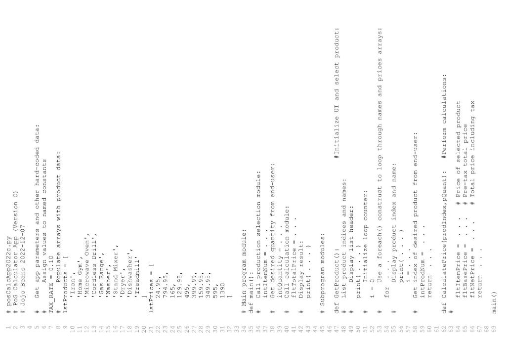 Solved Code Using Python Instruction Code