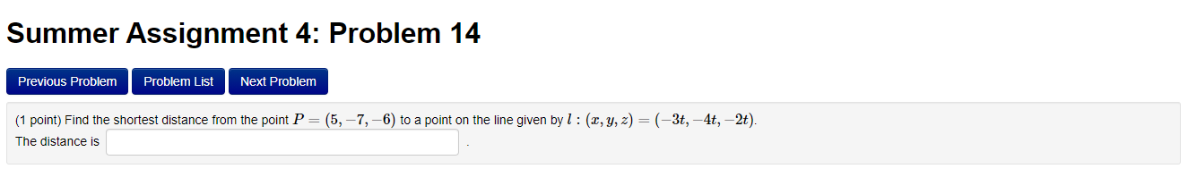 Solved Summer Assignment 4 Problem 14 Previous Problem 5285