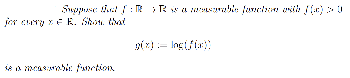 Solved Suppose That F R→r Is ﻿a Measurable Function With