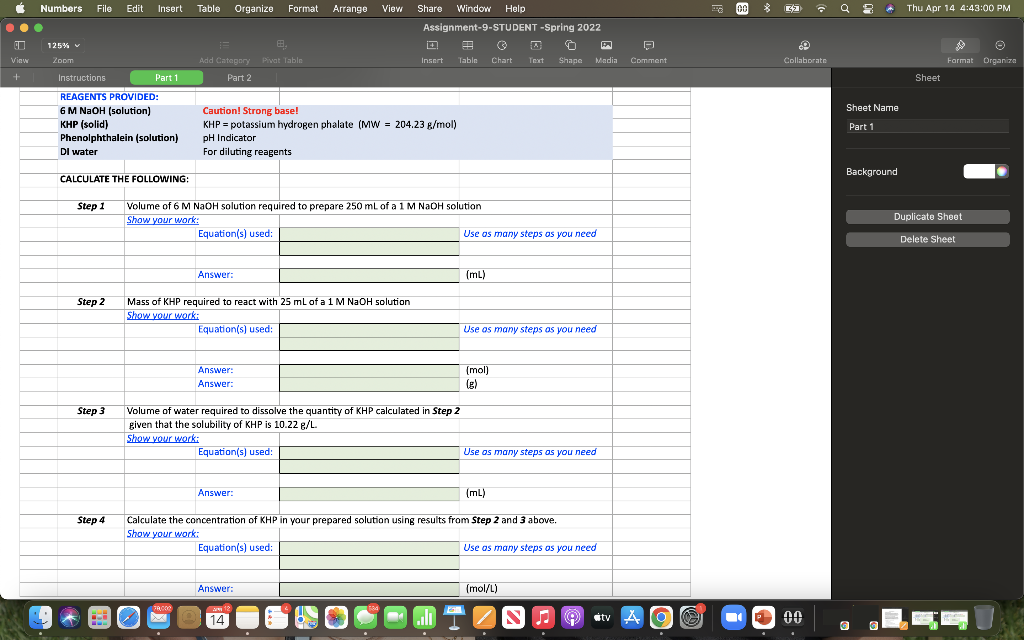 Solved Numbers File Edit Insert Table Organize Format | Chegg.com