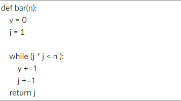 Solved What is the running time of the following python code | Chegg.com