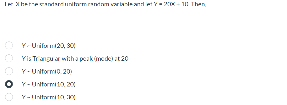 Solved Let X Be The Standard Uniform Random Variable And Let 5581