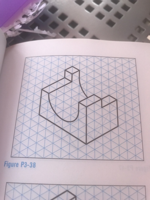 Solved Draw the orthographic projection to scale. | Chegg.com