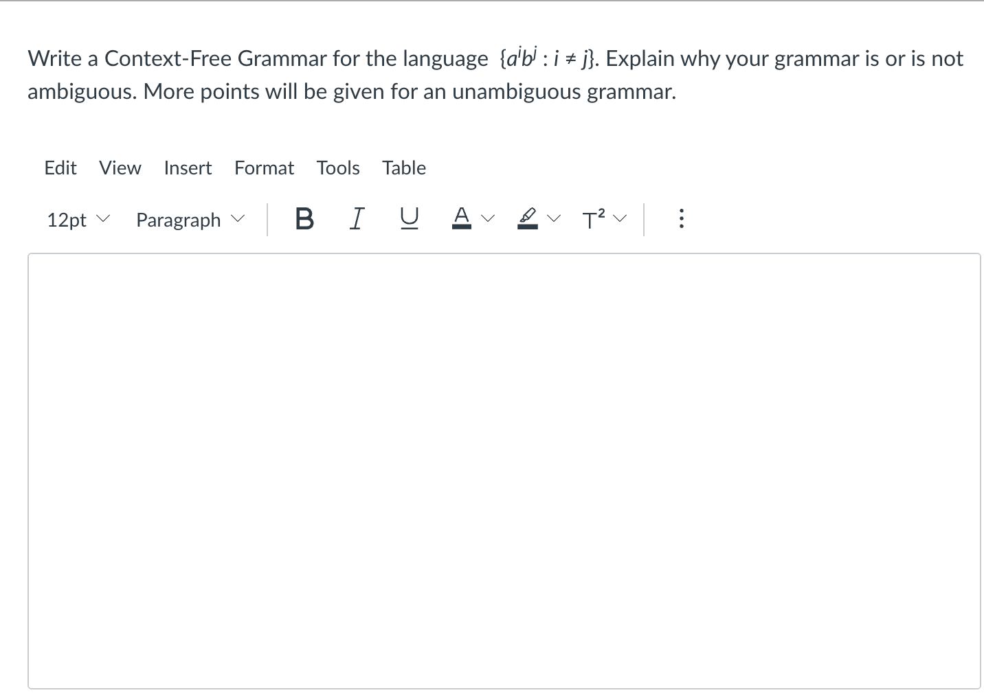Solved Write a Context-Free Grammar for the language {albi : | Chegg.com
