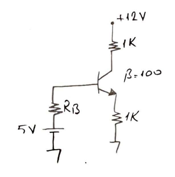 Solved Calculate the "minimum" value of the RB resistor to | Chegg.com