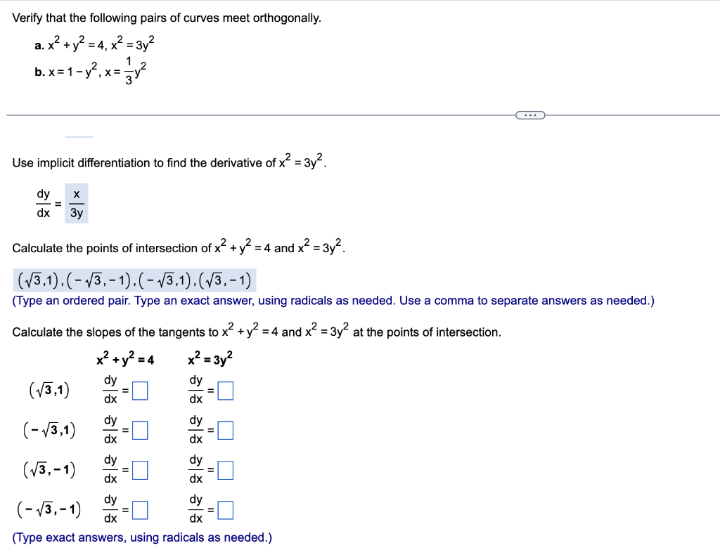 Solved Use implicit differentiation to find dxdy and dx2d2y. | Chegg.com