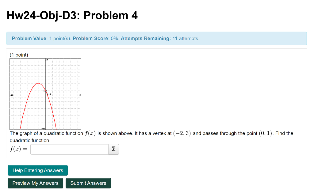 Solved Hw24-Obj-D3: Problem 4 Problem Value: 1 point(s). | Chegg.com