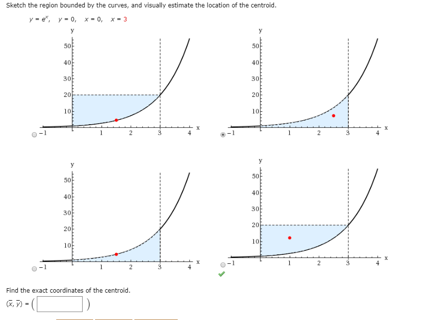 Solved Sketch the region bounded by the curves, and visually | Chegg.com