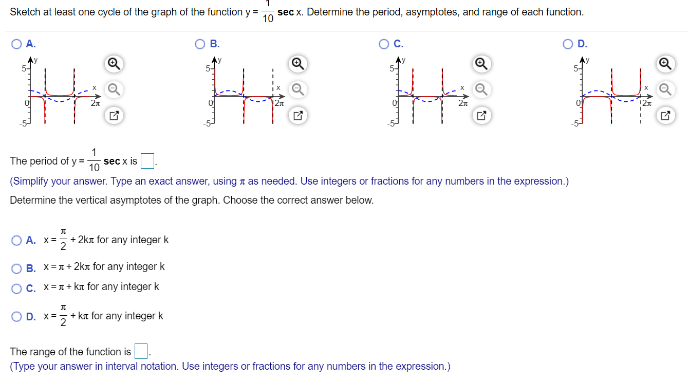 Solved Sketch at least one cycle of the graph of the | Chegg.com
