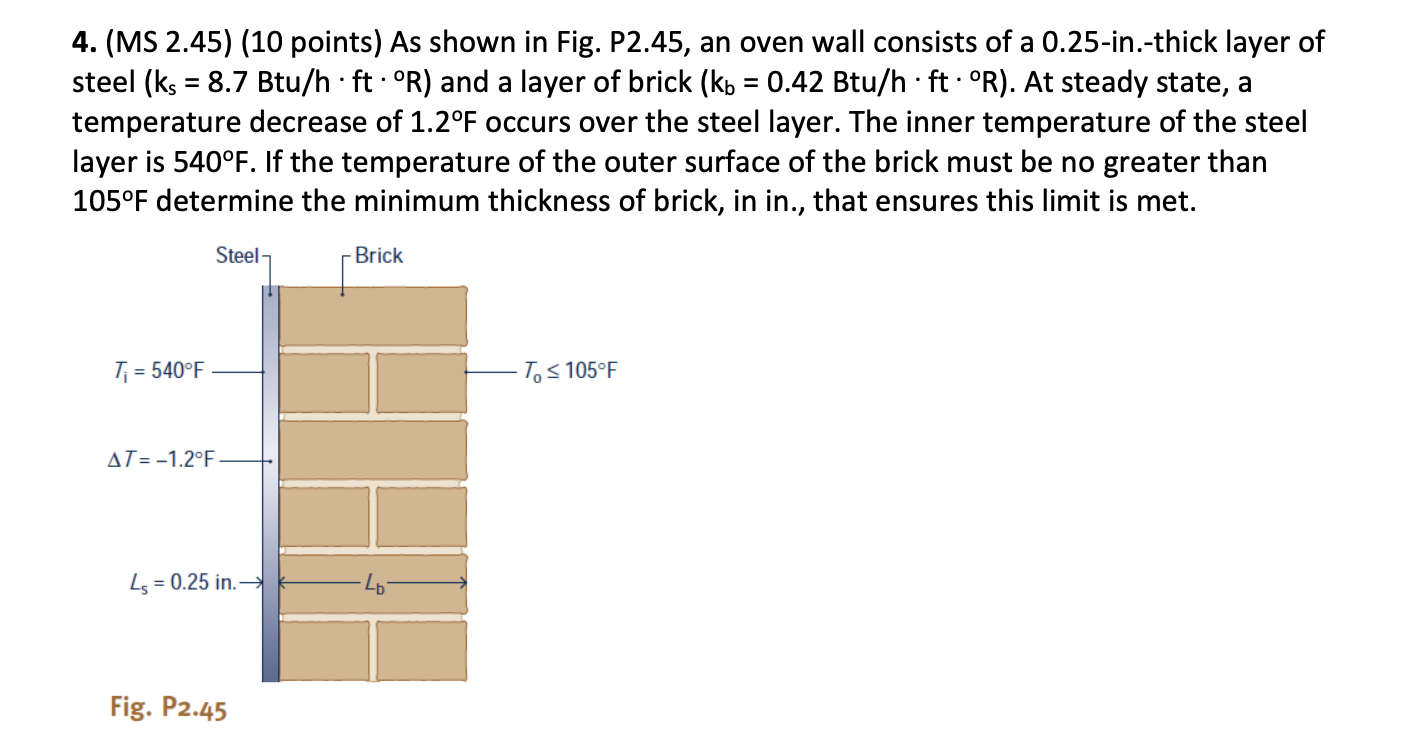Solved 4. (MS 2.45) (10 points) As shown in Fig. P2.45, an | Chegg.com