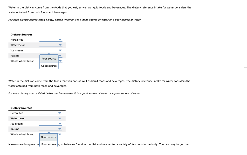 Solved PLEASE ANSWER EACH QUESTION WITH EACH DROP-DOWN BOX | Chegg.com