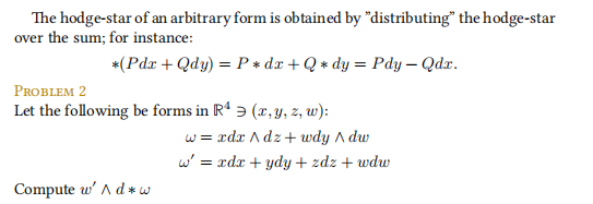 Solved The hodge-star of an arbitrary form is obtained by | Chegg.com