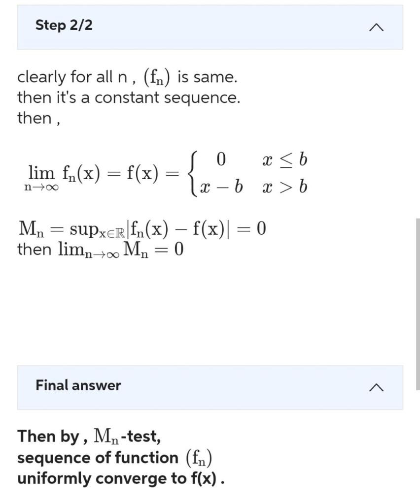 Solved Study the punctual and uniform convergence of the | Chegg.com
