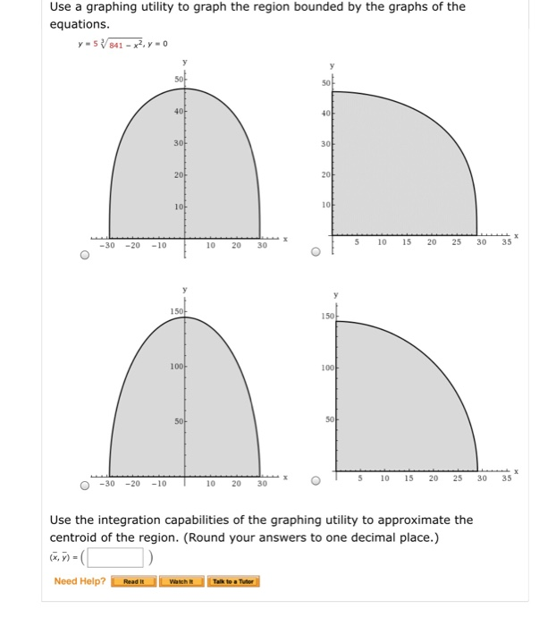 Solved Use a graphing utility to graph the region bounded by | Chegg.com