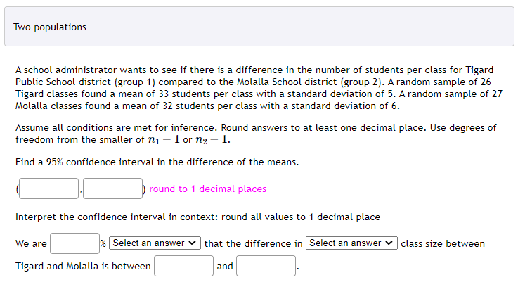 Solved A school administrator wants to see if there is a | Chegg.com