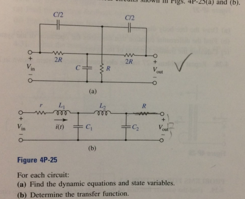 Solved Figure 4P-25 For each circuit: (a) Find the dynamic | Chegg.com