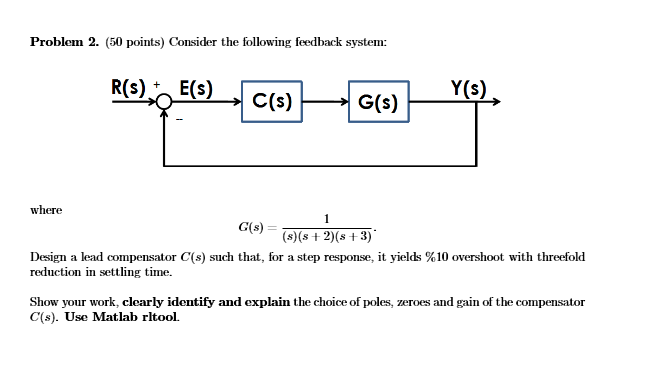 Solved Problem 2. (50 points) Consider the following | Chegg.com