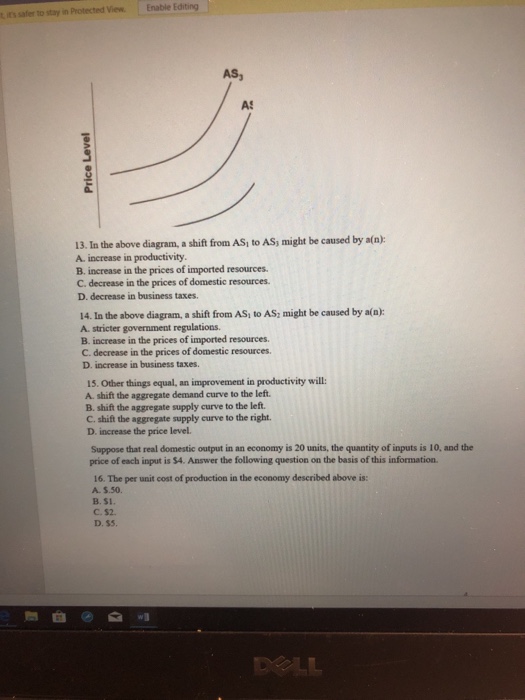 Solved 1. The aggregate demand curve A. is upsloping because | Chegg.com